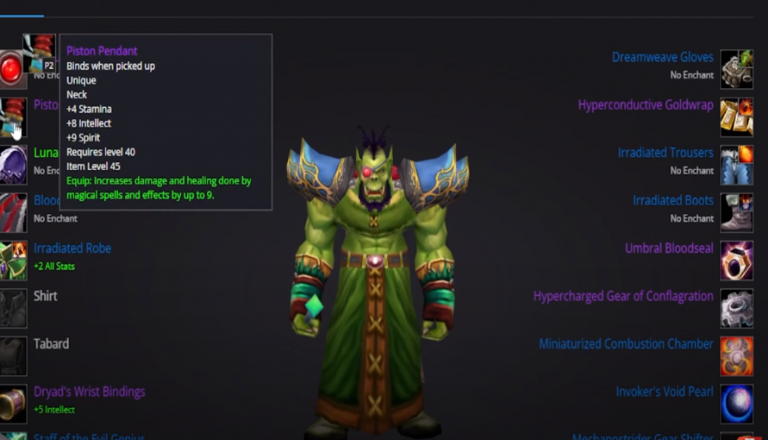 BiS gear for Phase 2 Warlock in WoW Season of Discovery - FrostyBoost